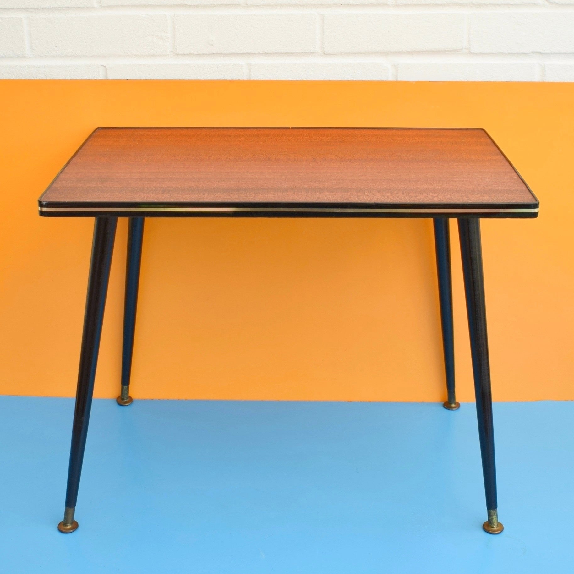 Vintage 1960s Handy Side / Coffee Table - Teak / Black – Pineapple Retro