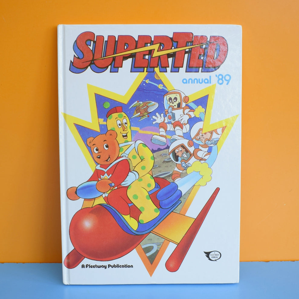 Vintage 1980s Annual Book - Superted - 1989 – Pineapple Retro