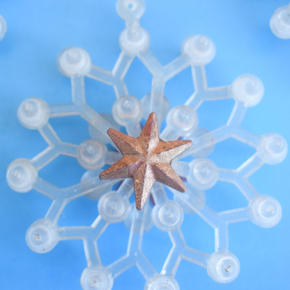 Vintage 1970s Plastic Christmas Star Decorations - x3 – Pineapple Retro