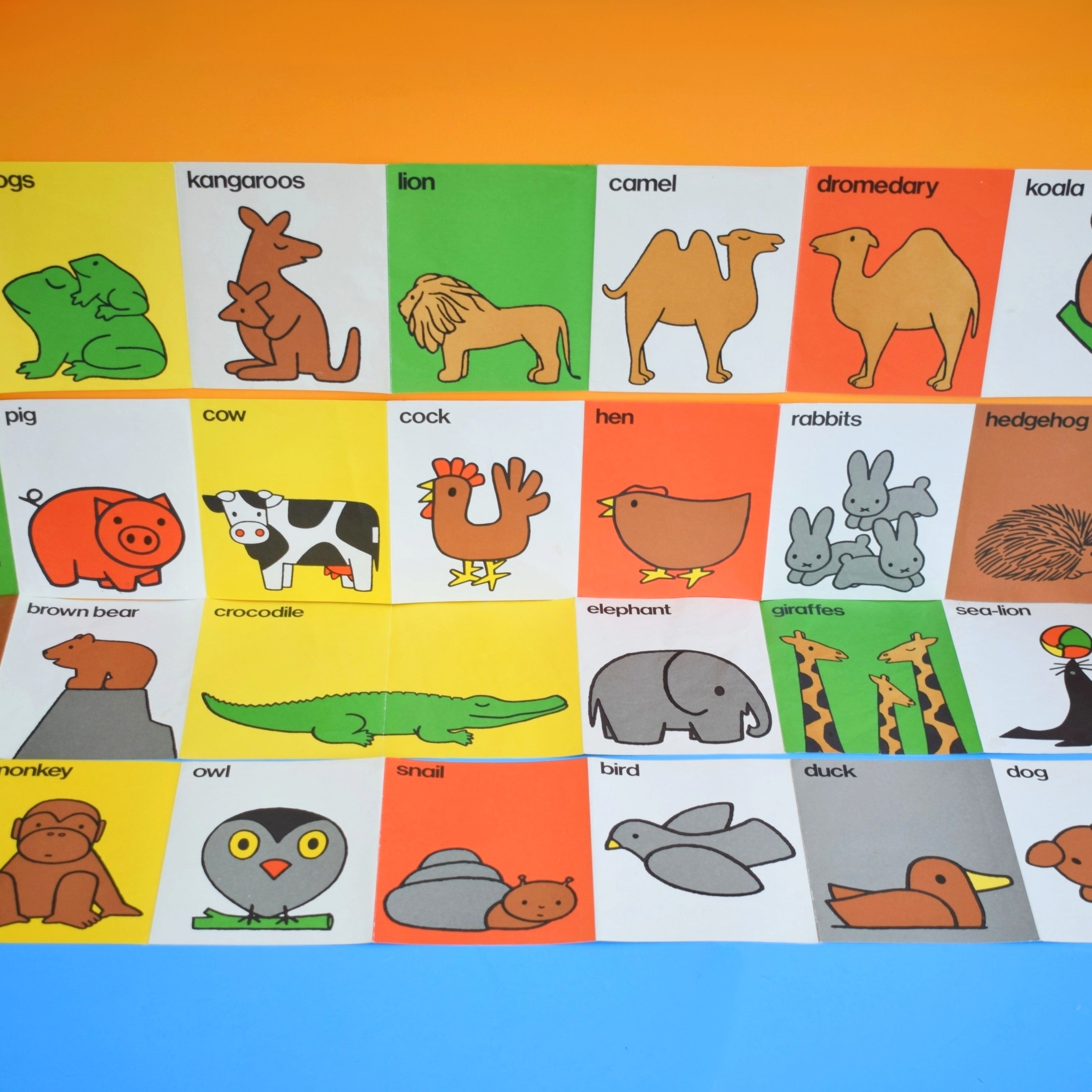 Vintage 1970s Animal Frieze - Dick Bruna - Miffy – Pineapple Retro