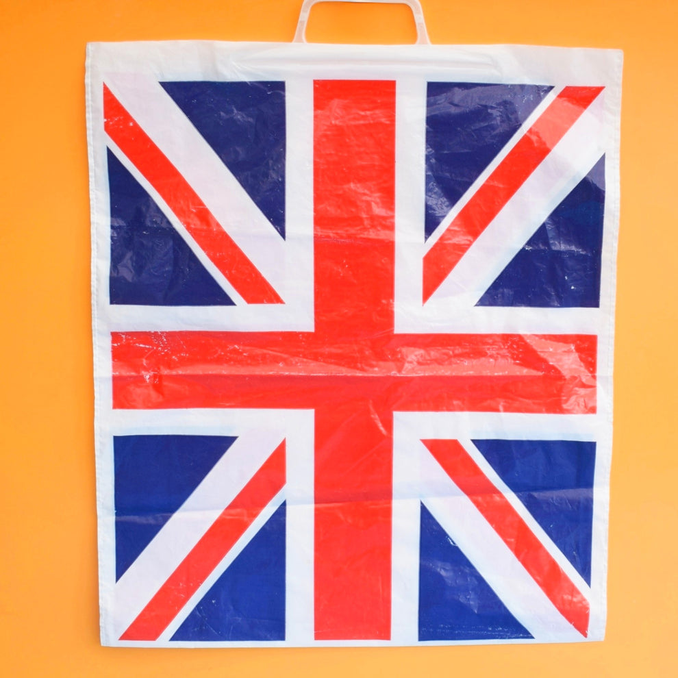Vintage 1970s Original Plastic Union Jack Carrier Bag – Pineapple Retro