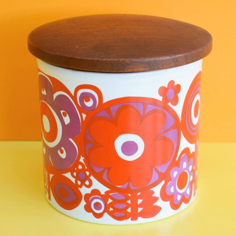 Vintage 1960s Staffordshire Jar - Elayne Fallon- Red – Pineapple Retro