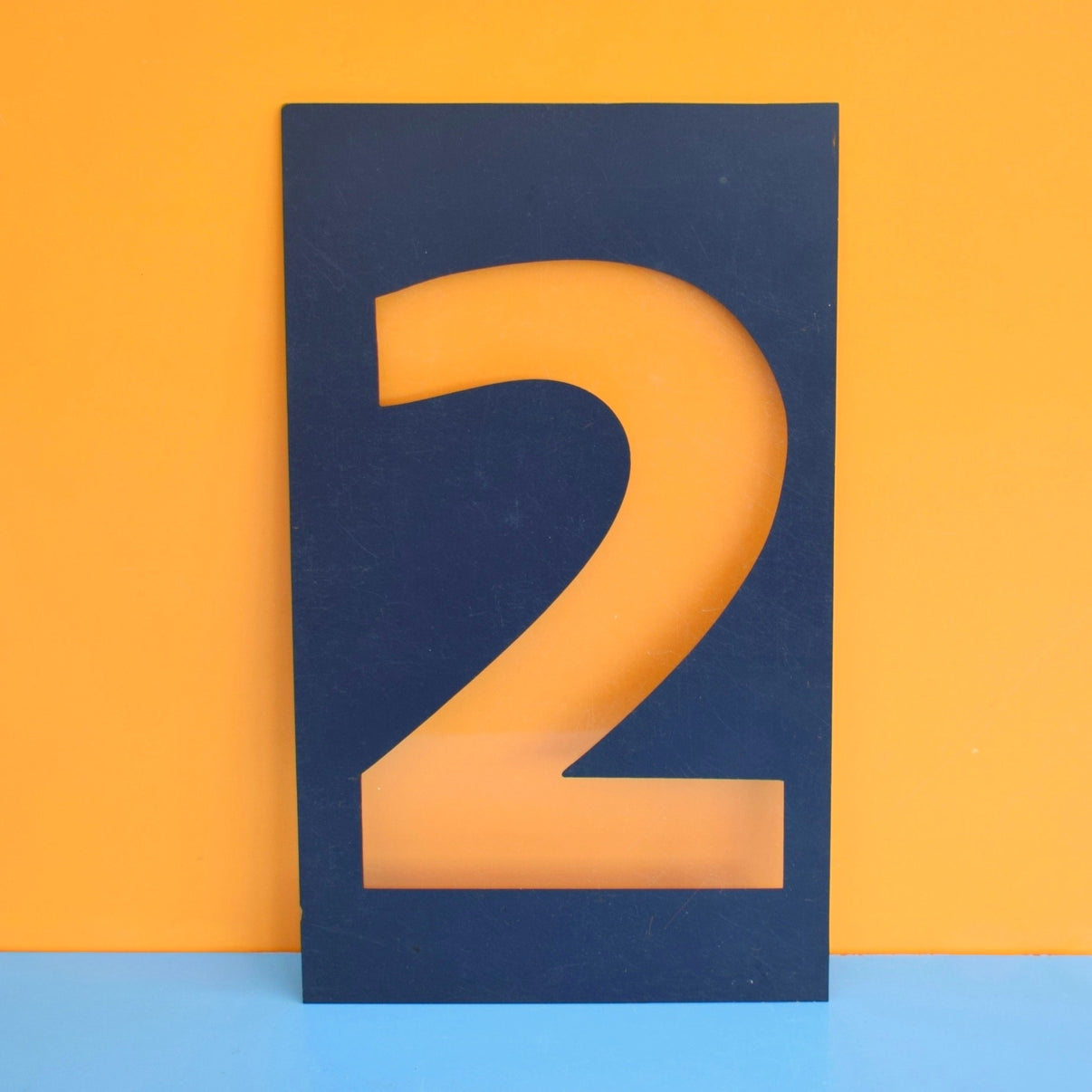Vintage 1970s Large Plastic Number 2 - Cinema Sign – Pineapple Retro