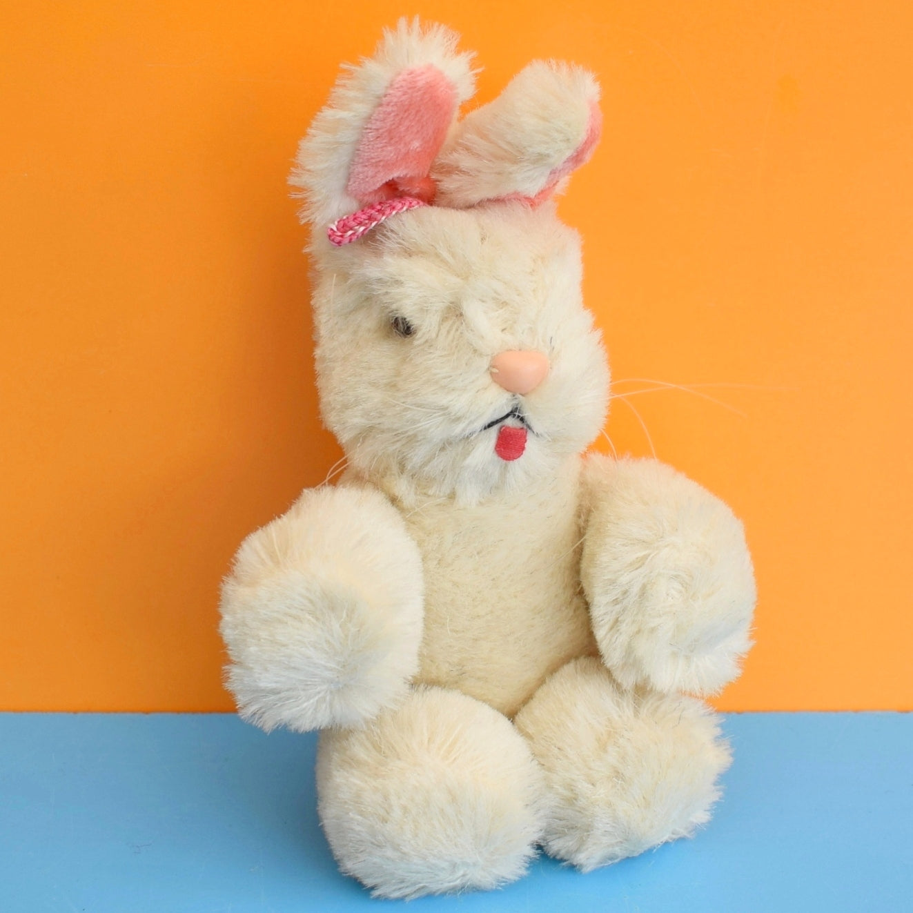 Vintage 1970s Fluffy Little Bunny - Easter (Fits in Cardboard Gift Egg ...
