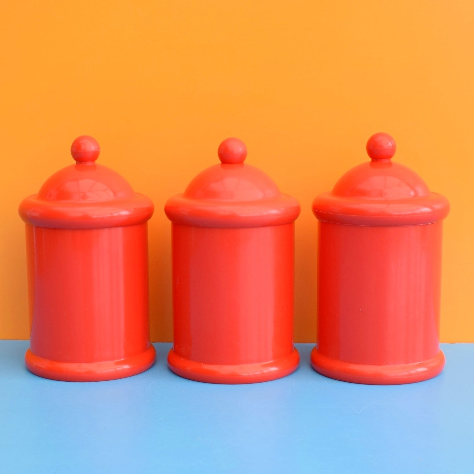 Vintage 1970s Plastic Storage Canisters - Working Kitchen- Habitat - R ...