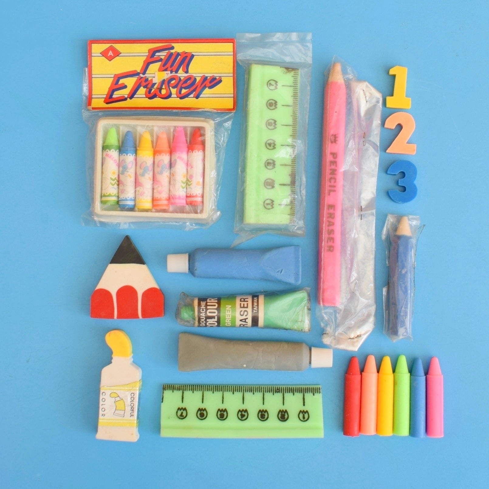 Vintage 1980s Collectable Erasers / Rubbers - Art Equipment – Pineapple ...