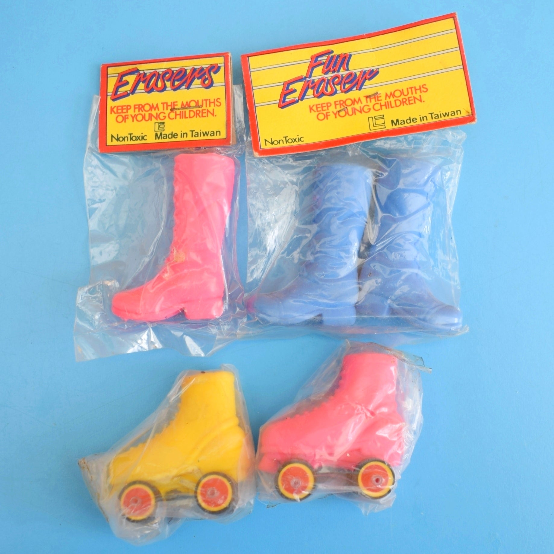 Vintage 1980s Collectable Erasers / Rubbers - Mixed 3D Group ...
