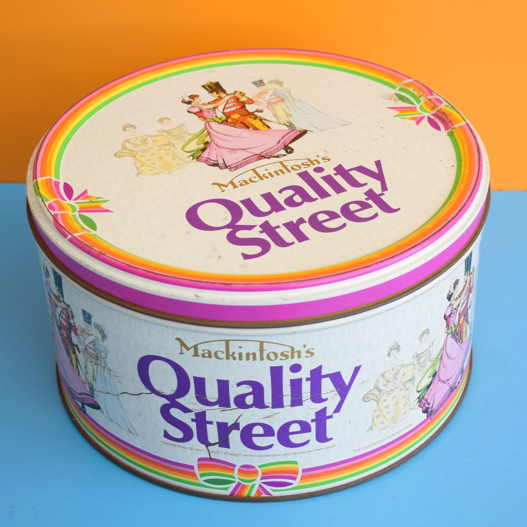 Vintage 1980s Quality Street Chocolate Sweet Tin - Large – Pineapple Retro