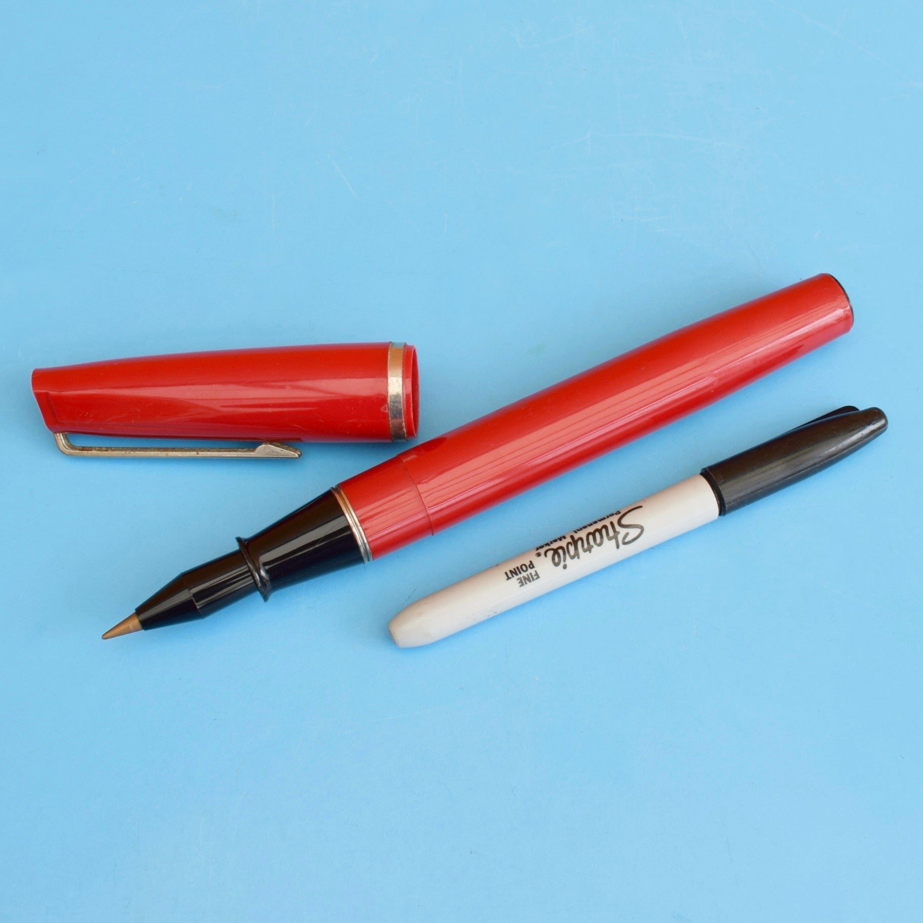 Vintage 1970s Oversized Fountain Pen Biro! - Multi Coloured Tips ...