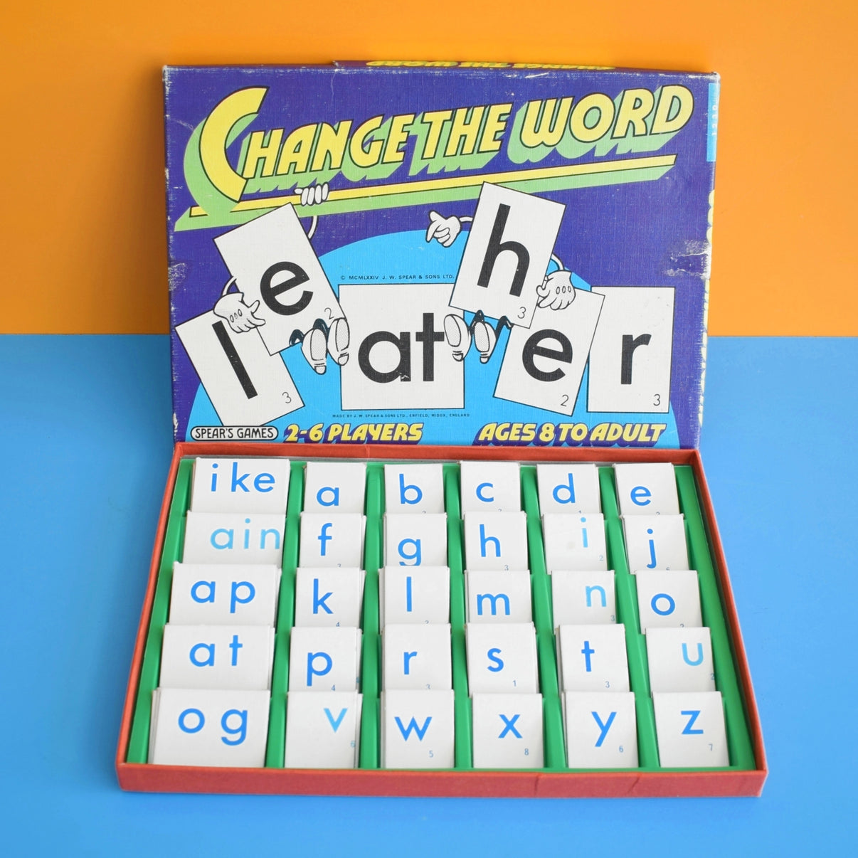 Vintage 1970s Card Game - Change The Word - Anagrams - Spears Games ...