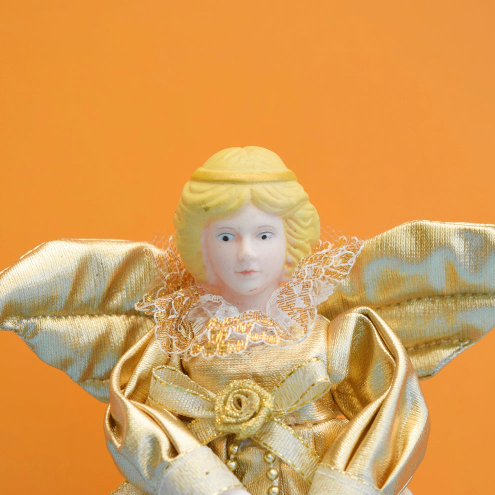 Vintage 1980s Kitsch Angel / Fairy Figure - Stunned Expression - Gold ...