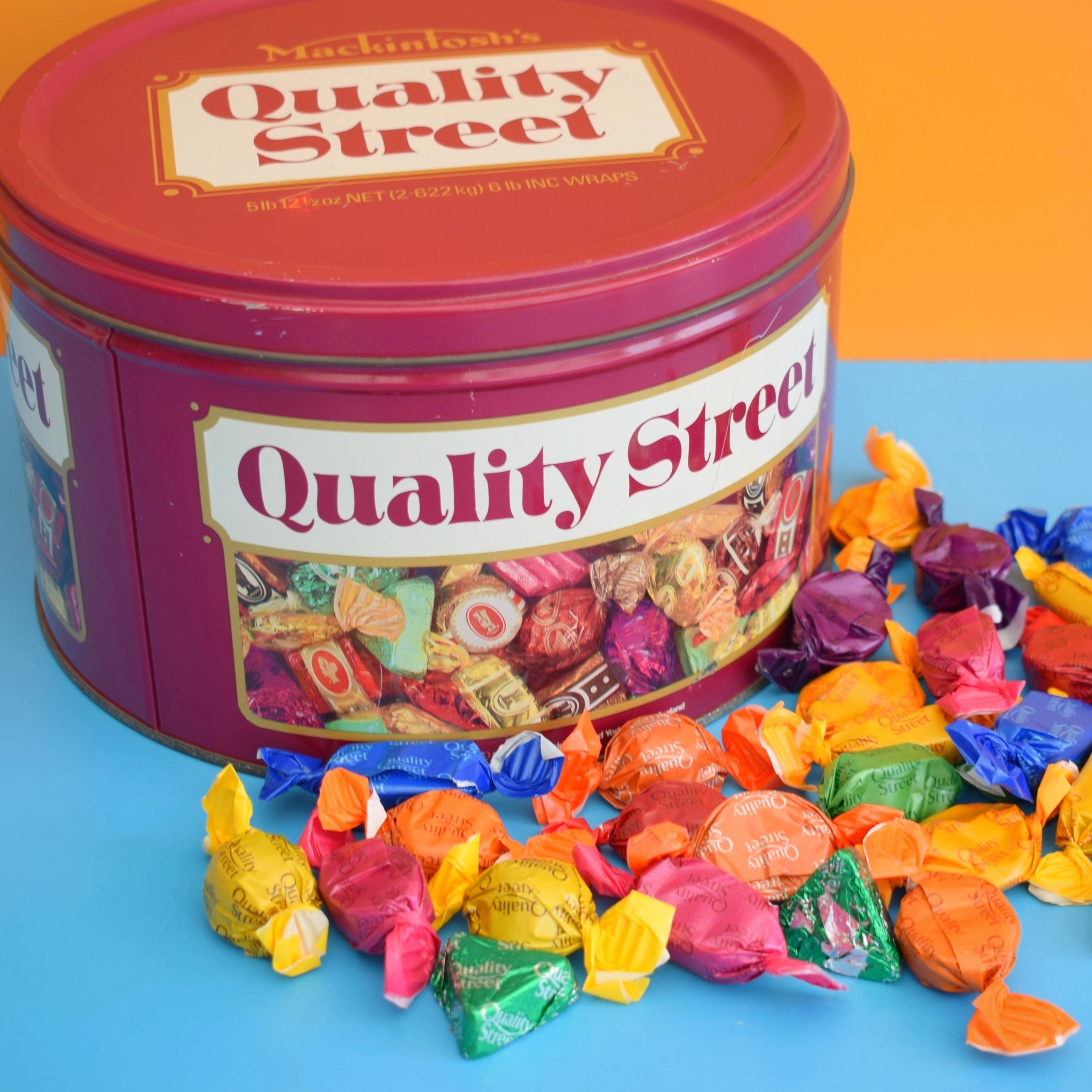 Vintage 1970s Quality Street Chocolate Sweet Tin - Large – Pineapple Retro