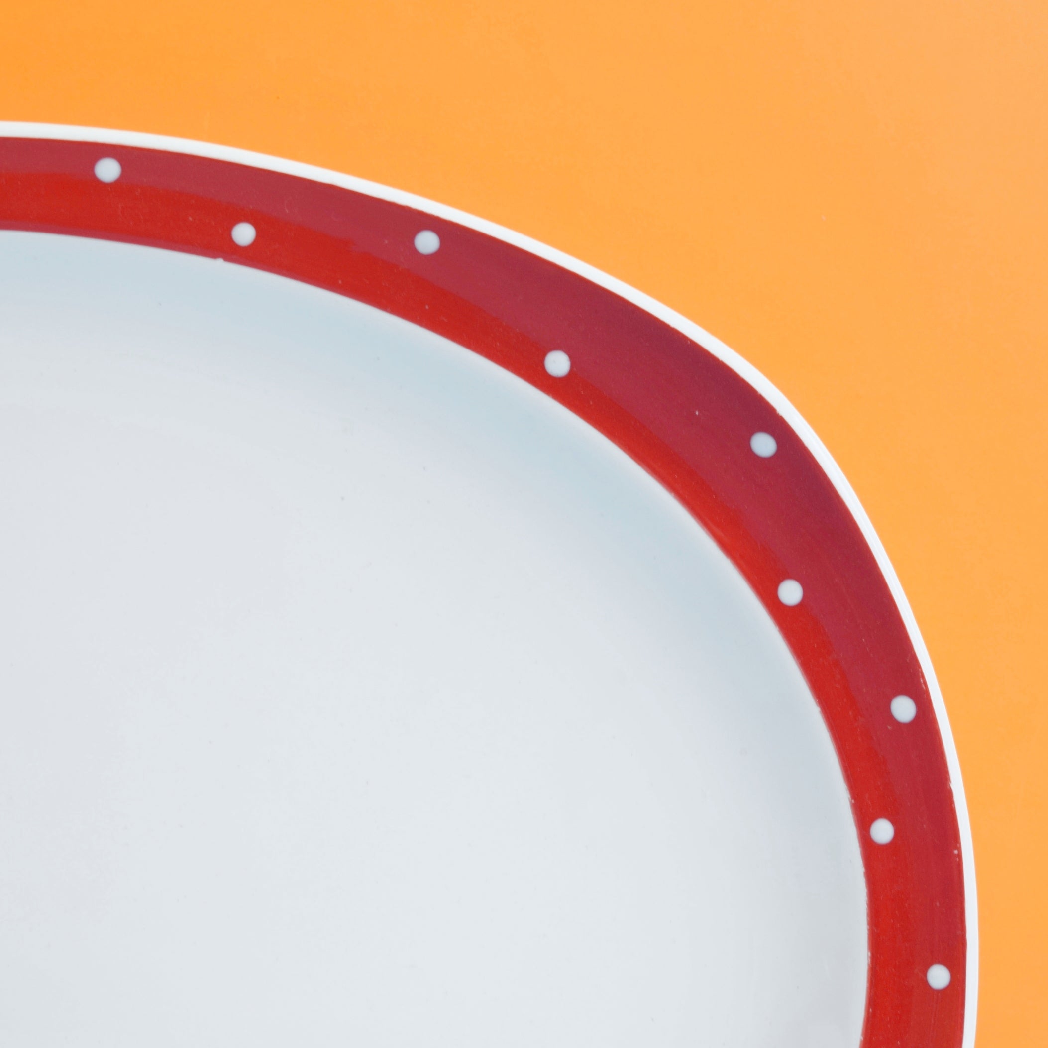 Vintage 1950s Midwinter Spotty Domino Meat/ Serving Plate - Red ...