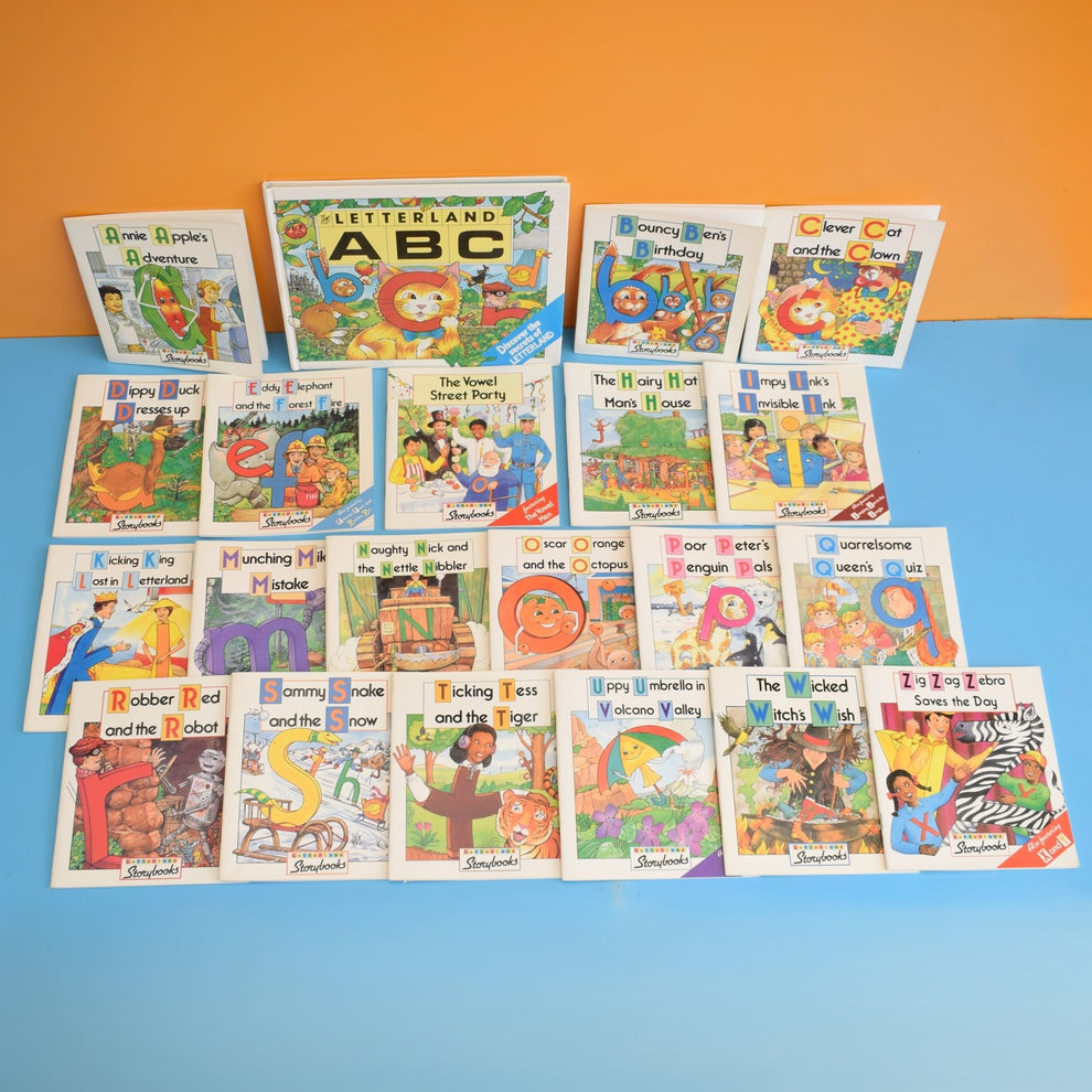 Vintage 1980s Book Set - Letterland x20 – Pineapple Retro