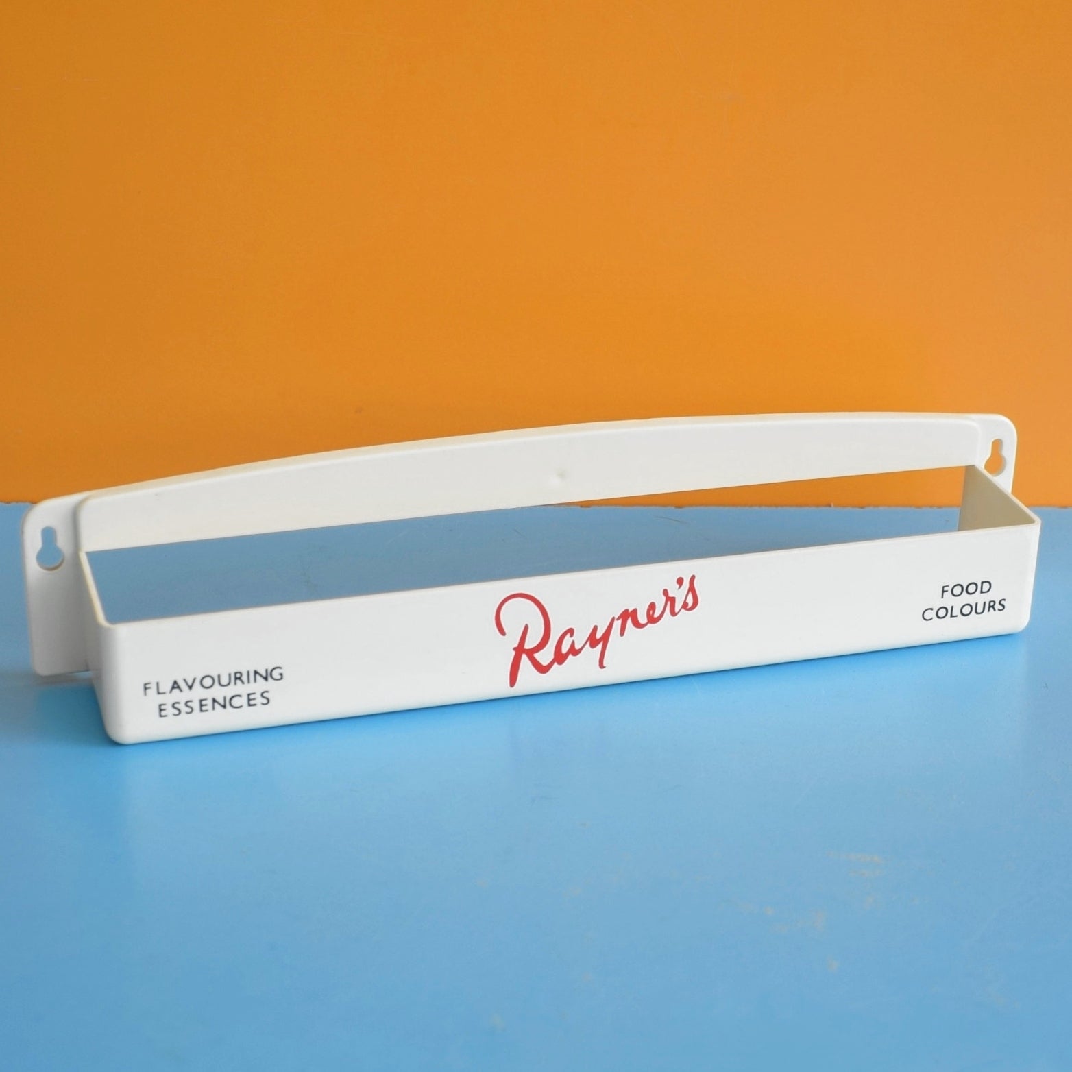 Vintage 1970s Plastic Shelf / Rack - Rayners Food Colourings ...