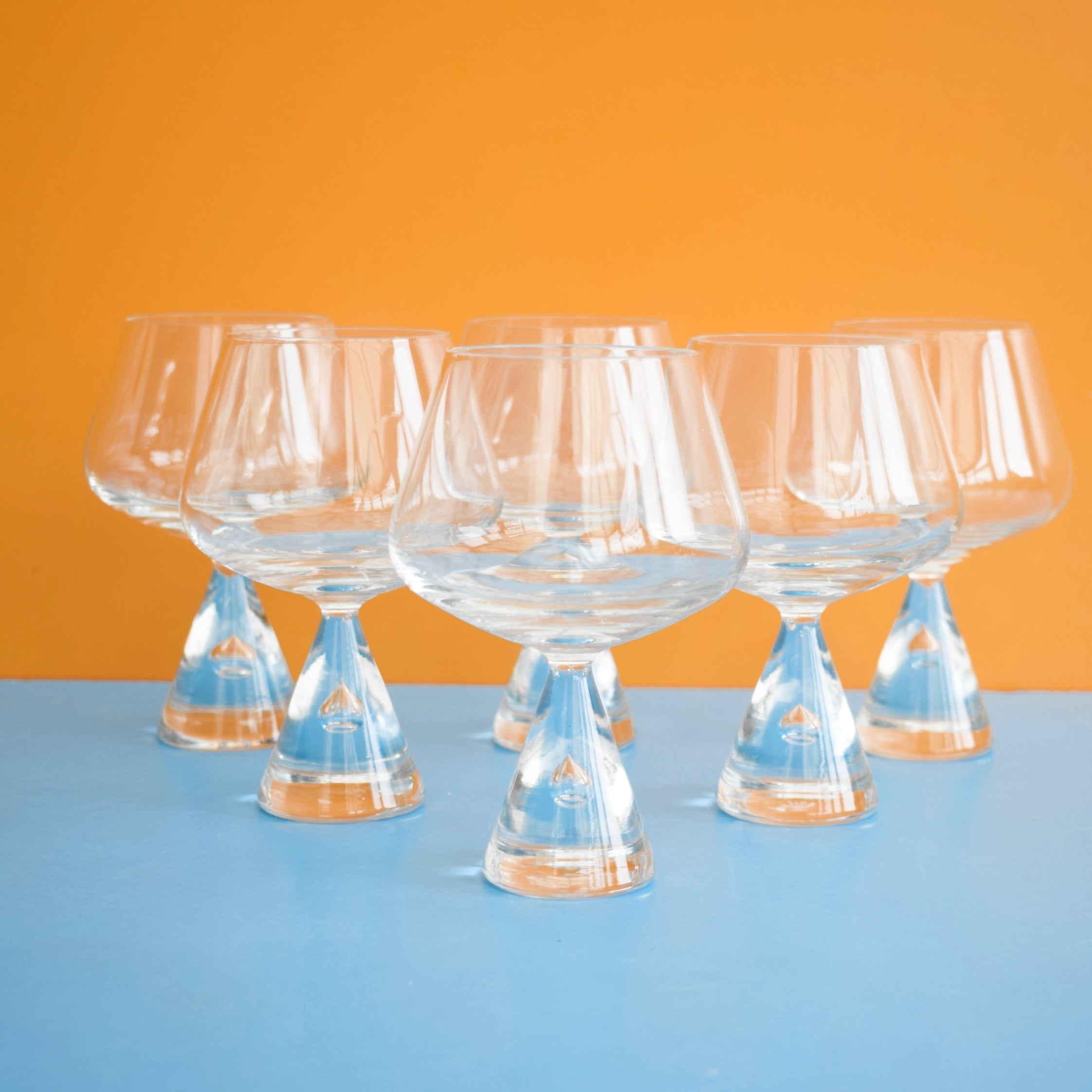 Vintage 1970s Holmegaard Princess Glasses- Various – Pineapple Retro