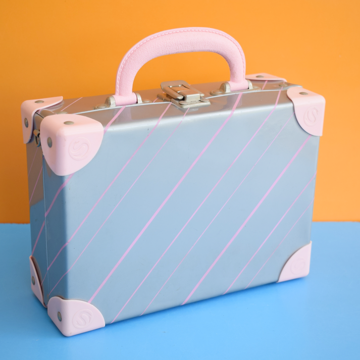 Vintage 1980s Storage Case - Pink & Grey – Pineapple Retro