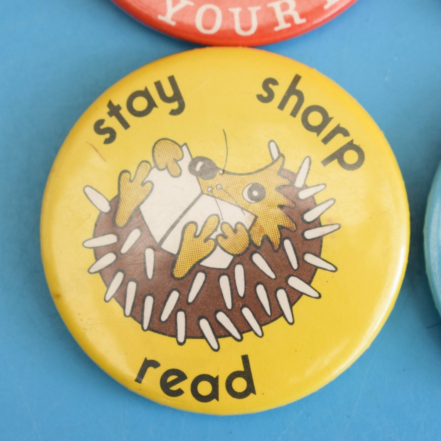 Vintage 1980s Library / Book Badges - Various – Pineapple Retro