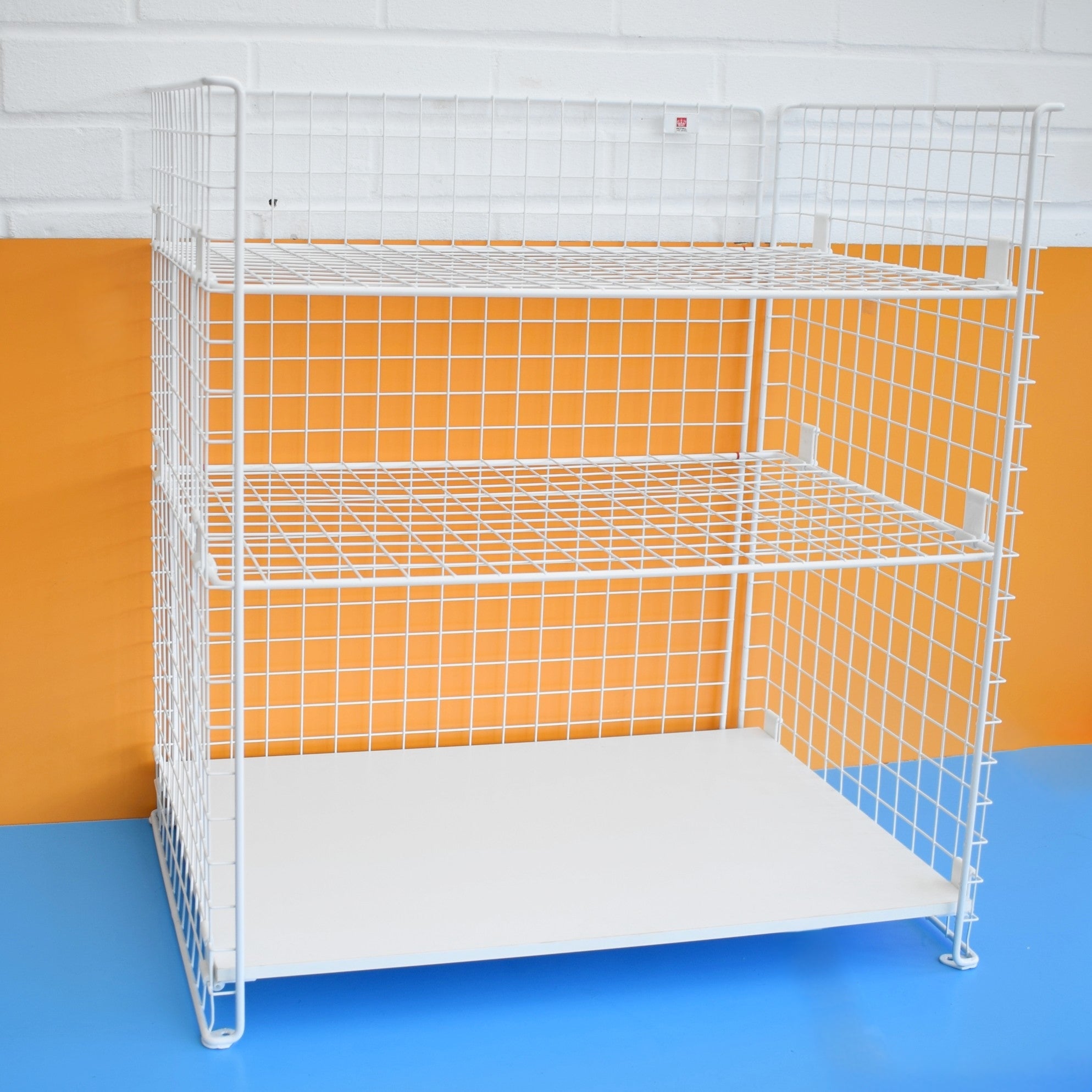 Vintage 1980s Wire Frame Shelving Unit / Plant / Display - White - Fla ...