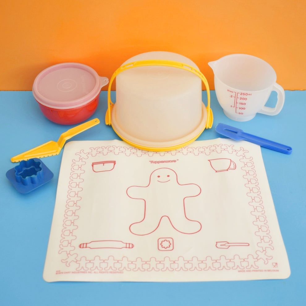 Vintage 1980s Tupperware Kids Set- Baking / Cooking – Pineapple Retro