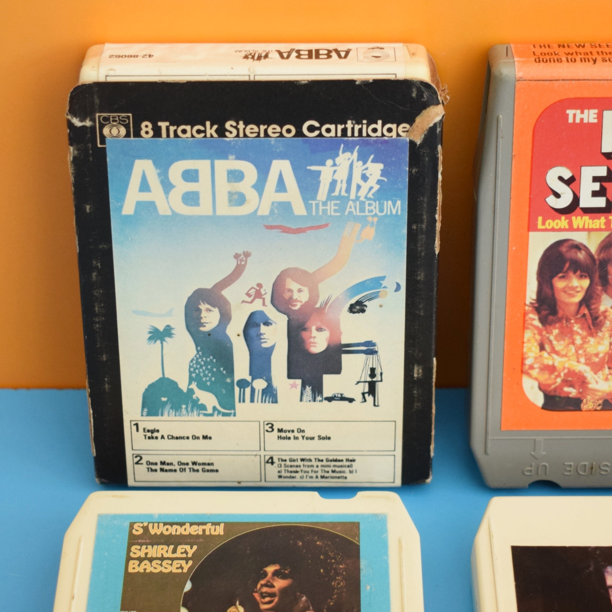 Vintage 1970s 8 Track Stereo Music Cartridges- Various – Pineapple Retro