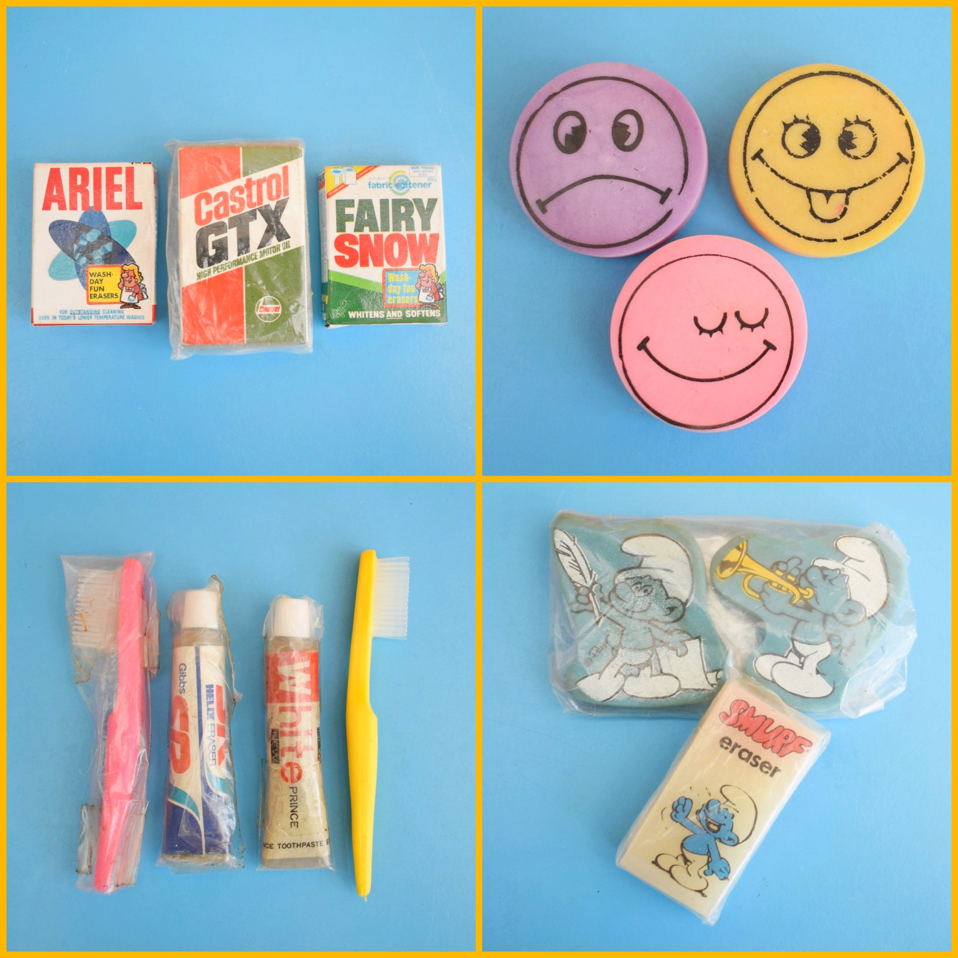 Vintage 1980s Collectable Erasers / Rubbers - Mixed – Pineapple Retro