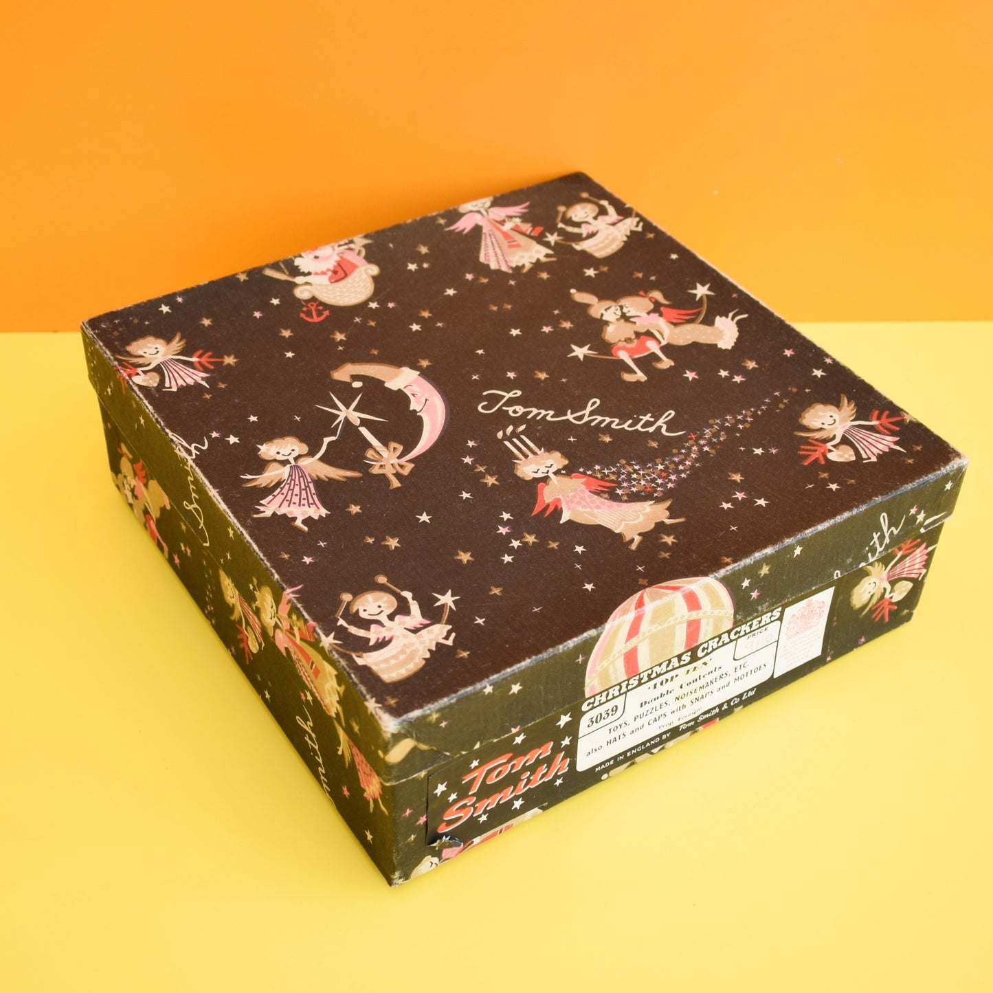 Vintage 1950s Gift Box- Christmas Crackers – Pineapple Retro