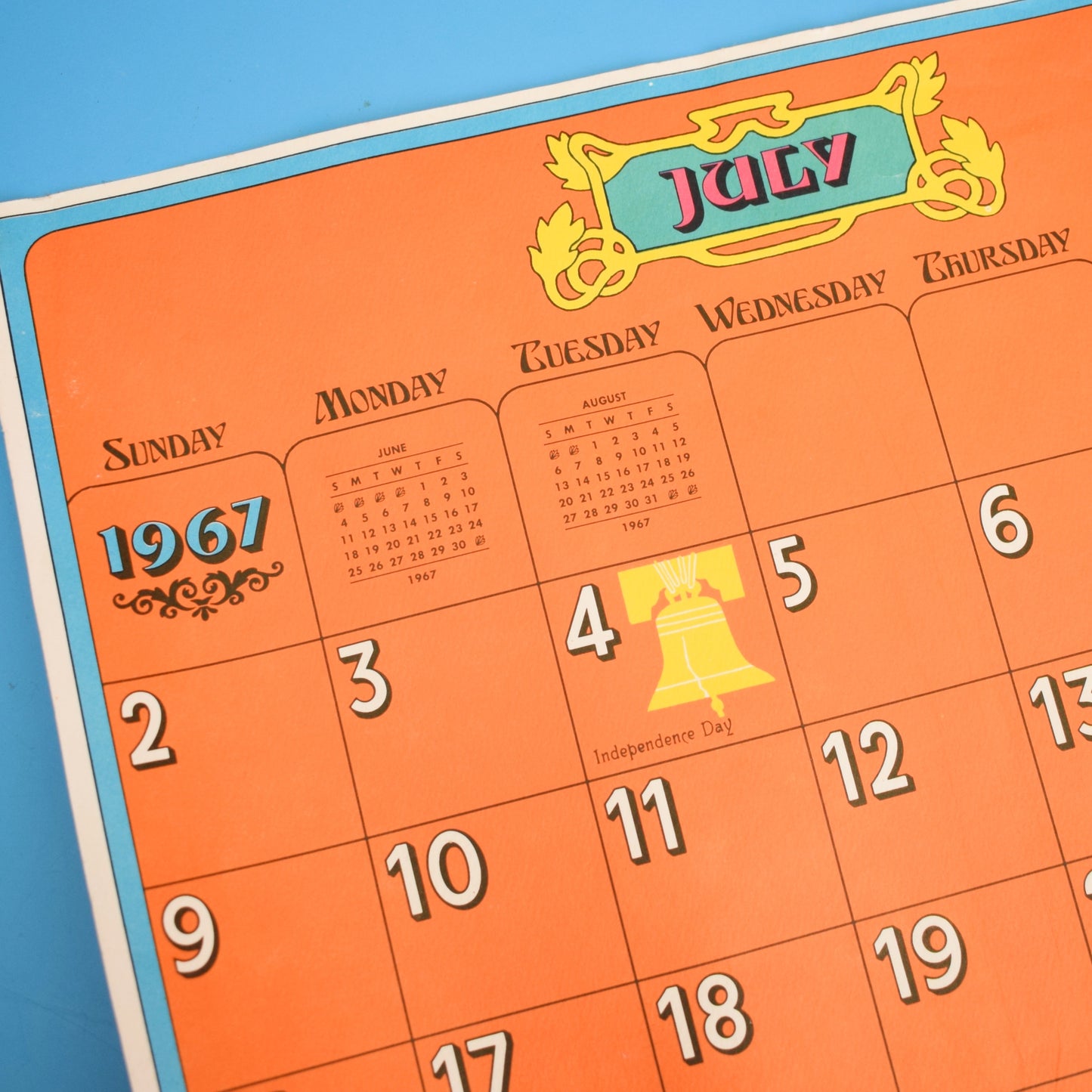 Vintage 1960s Clock Poster- Lowell Herrero – Pineapple Retro