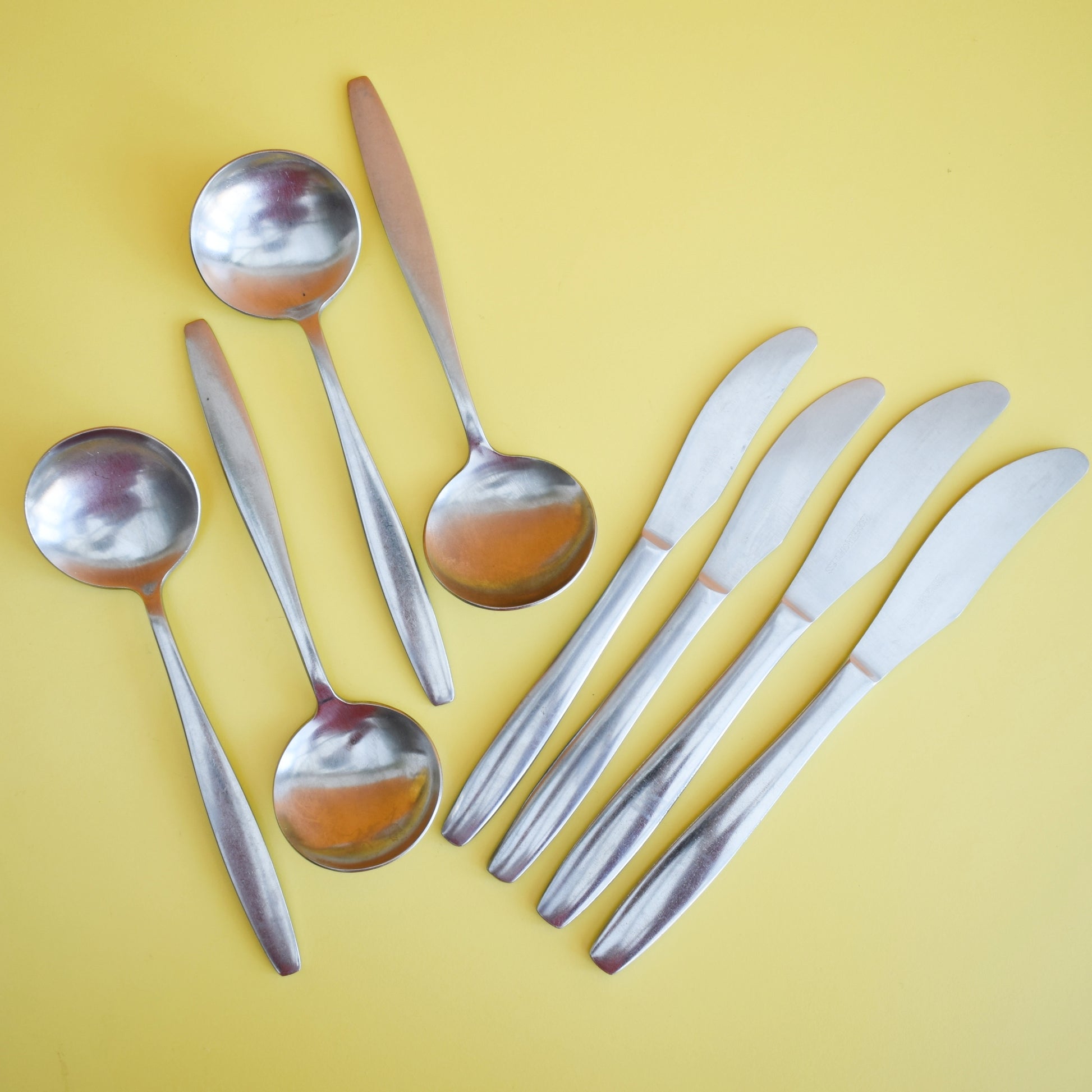 Vintage 1960s Stainless Steel Cutlery - Moderna - Boston. – Pineapple Retro