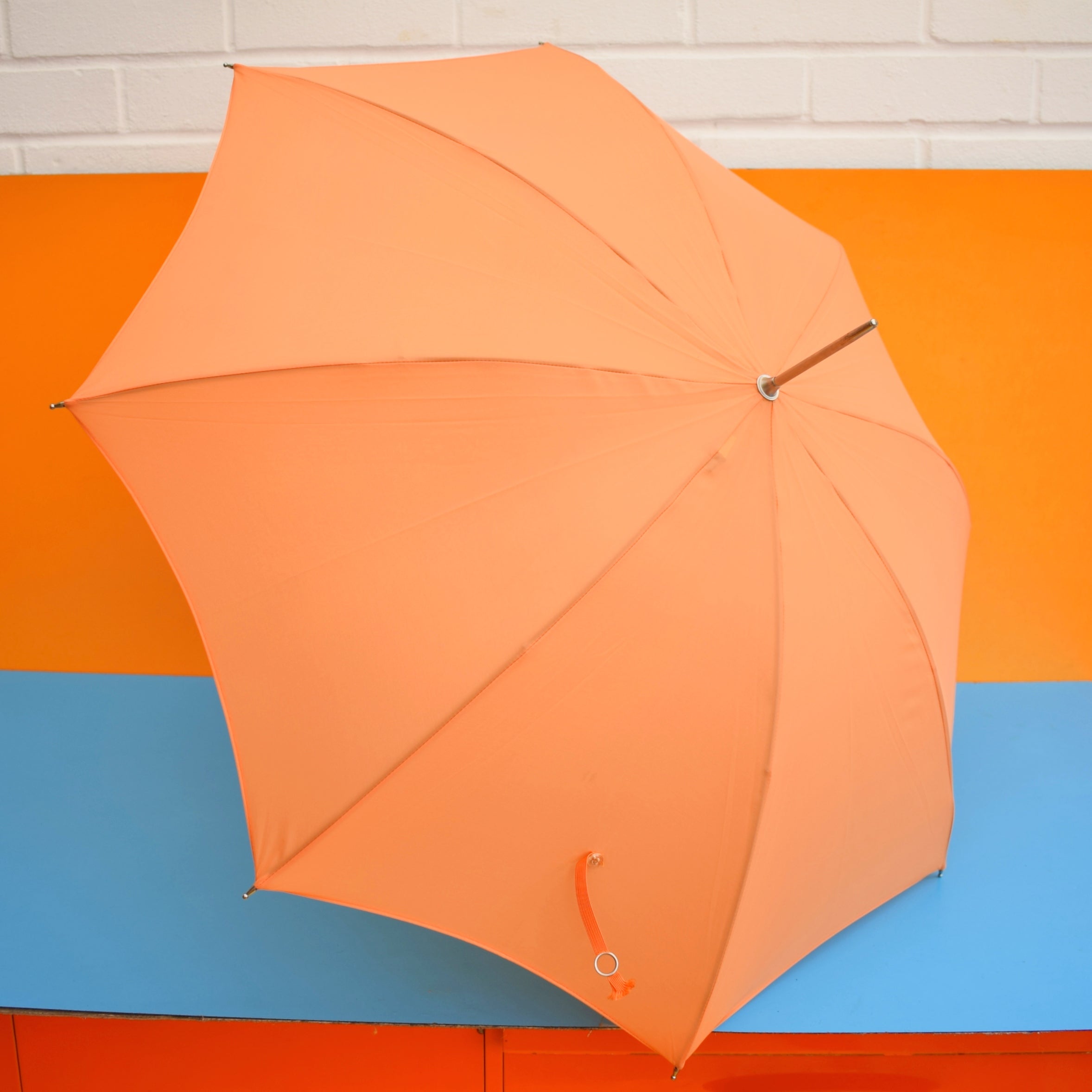 Vintage 1960s Umbrella / Parasol - Orange – Pineapple Retro