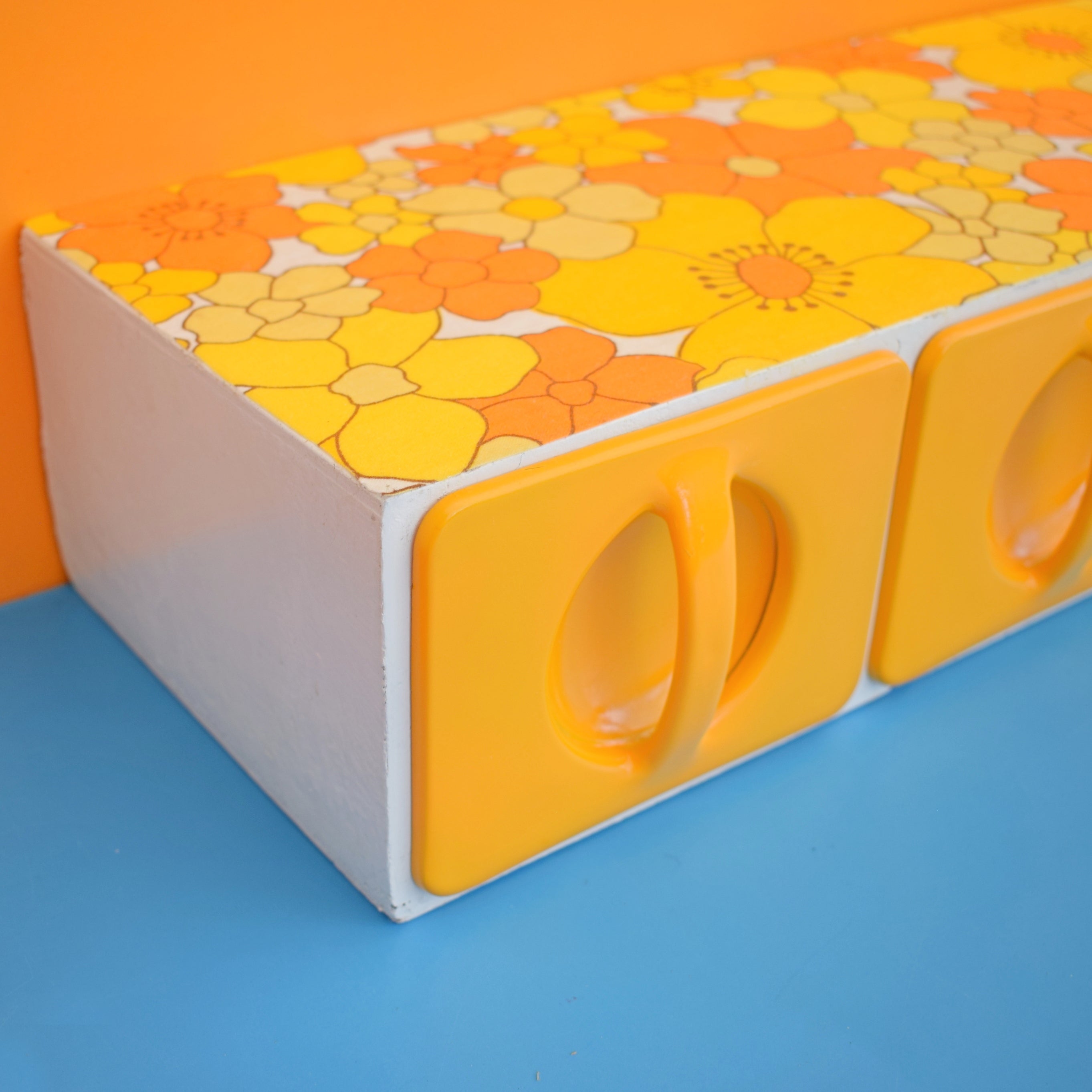 Vintage 1970s Scoop Drawer Unit - Flower Power . – Pineapple Retro