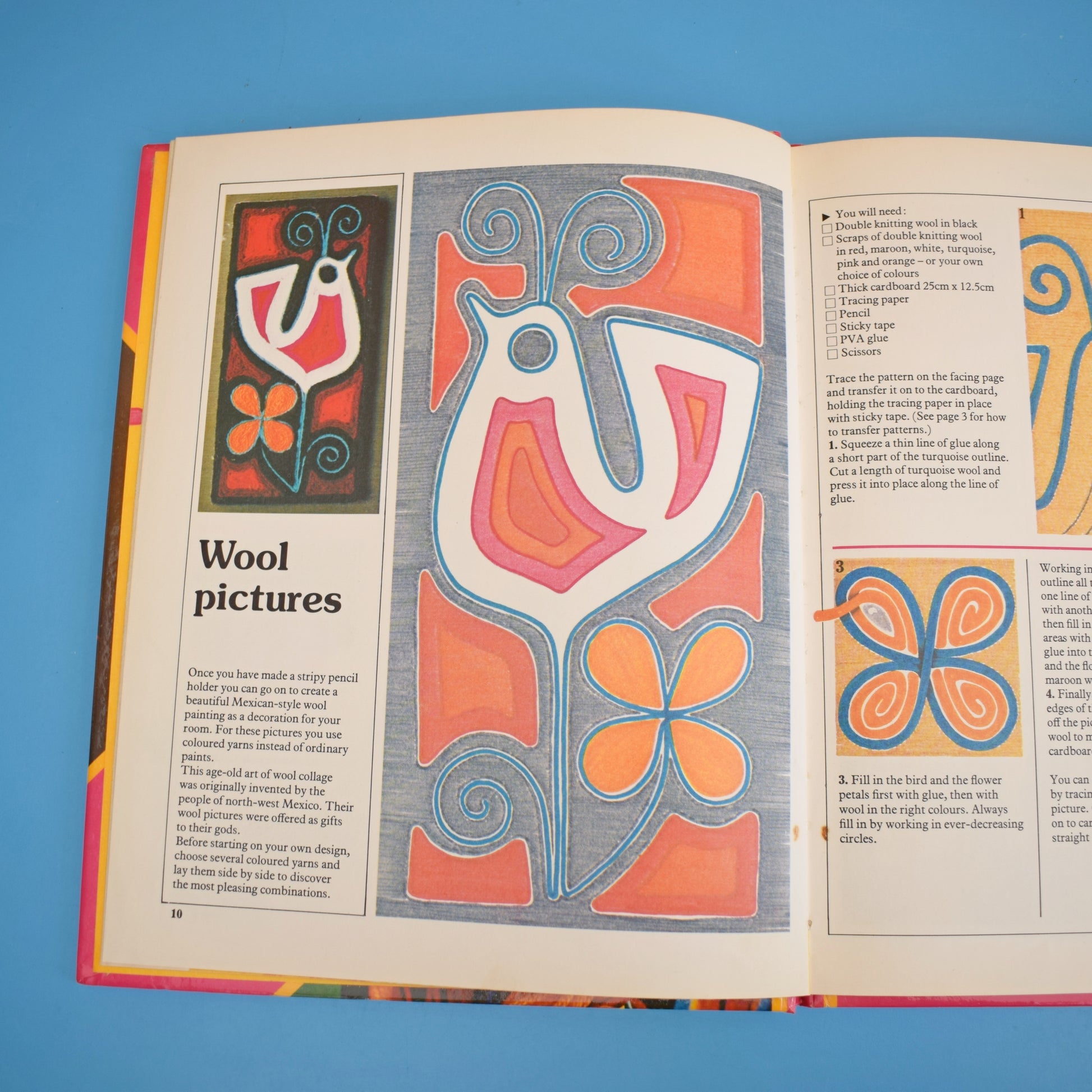Vintage 1970s Craft With Wool Book – Pineapple Retro