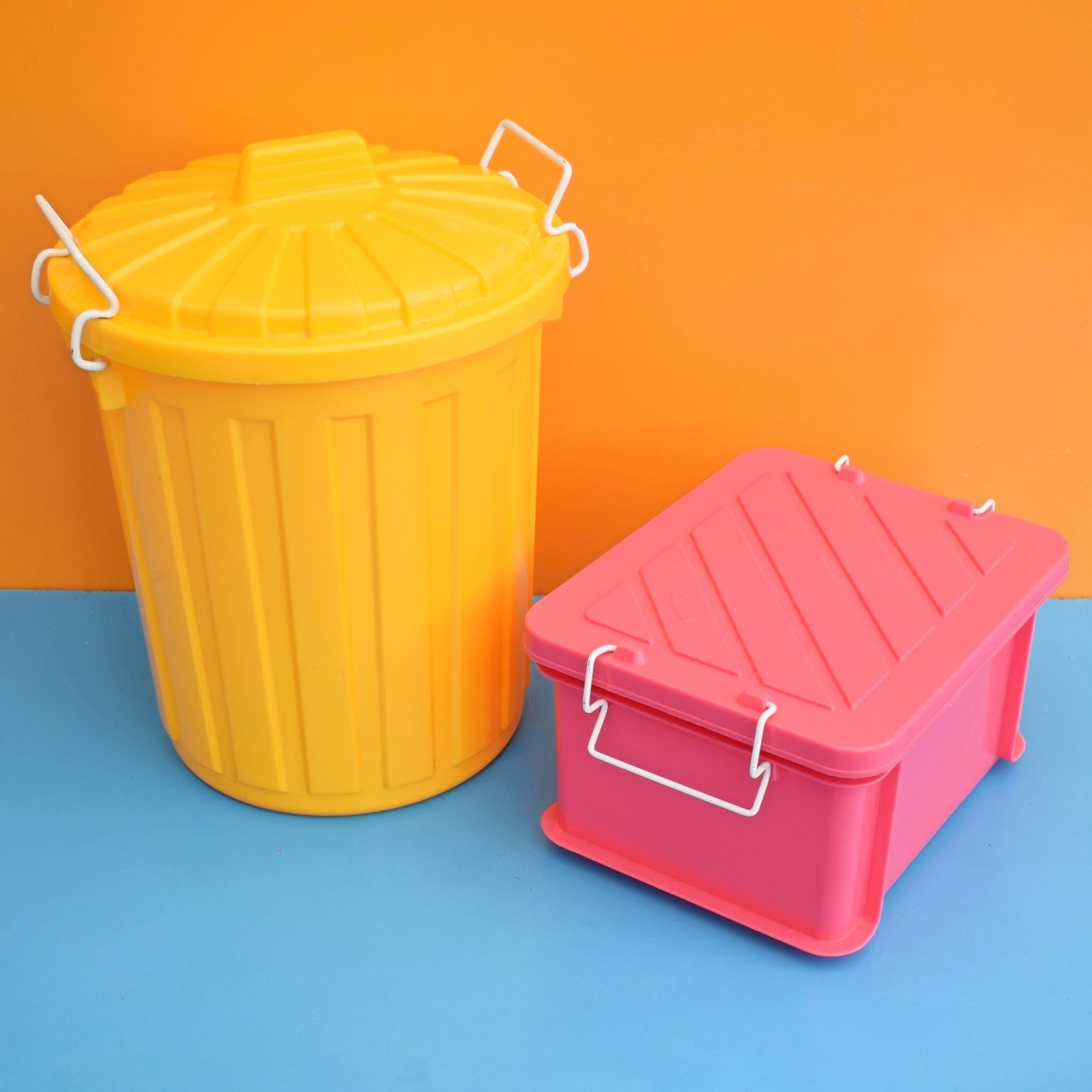 Vintage 1980s Storage - Pink / Yellow – Pineapple Retro