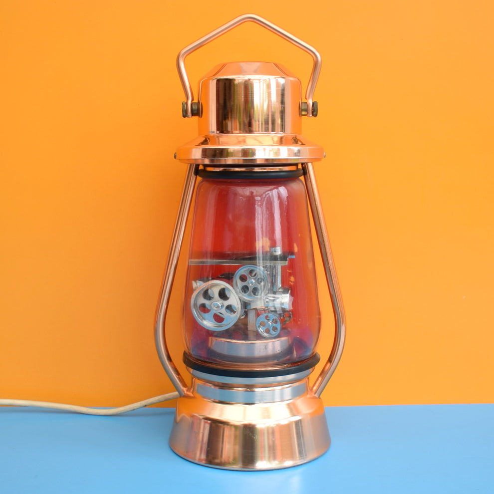 Vintage 1960s Crestworth Copper Traction Engine Lamp MK2 – Pineapple Retro