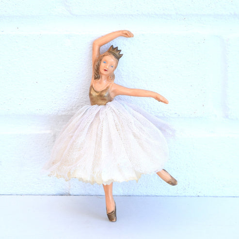 Vintage 1950s Pretty Christmas Fairy Ballerina Tree Topper - Dibro / A ...