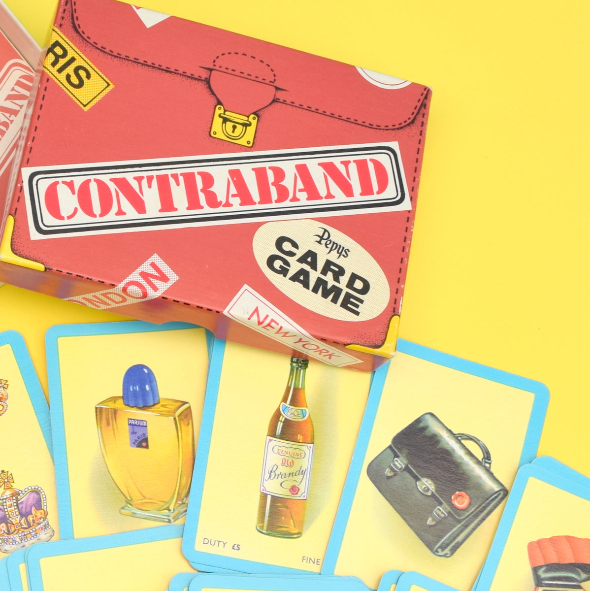 Vintage 1950s Card Game - Contraband - Complete – Pineapple Retro