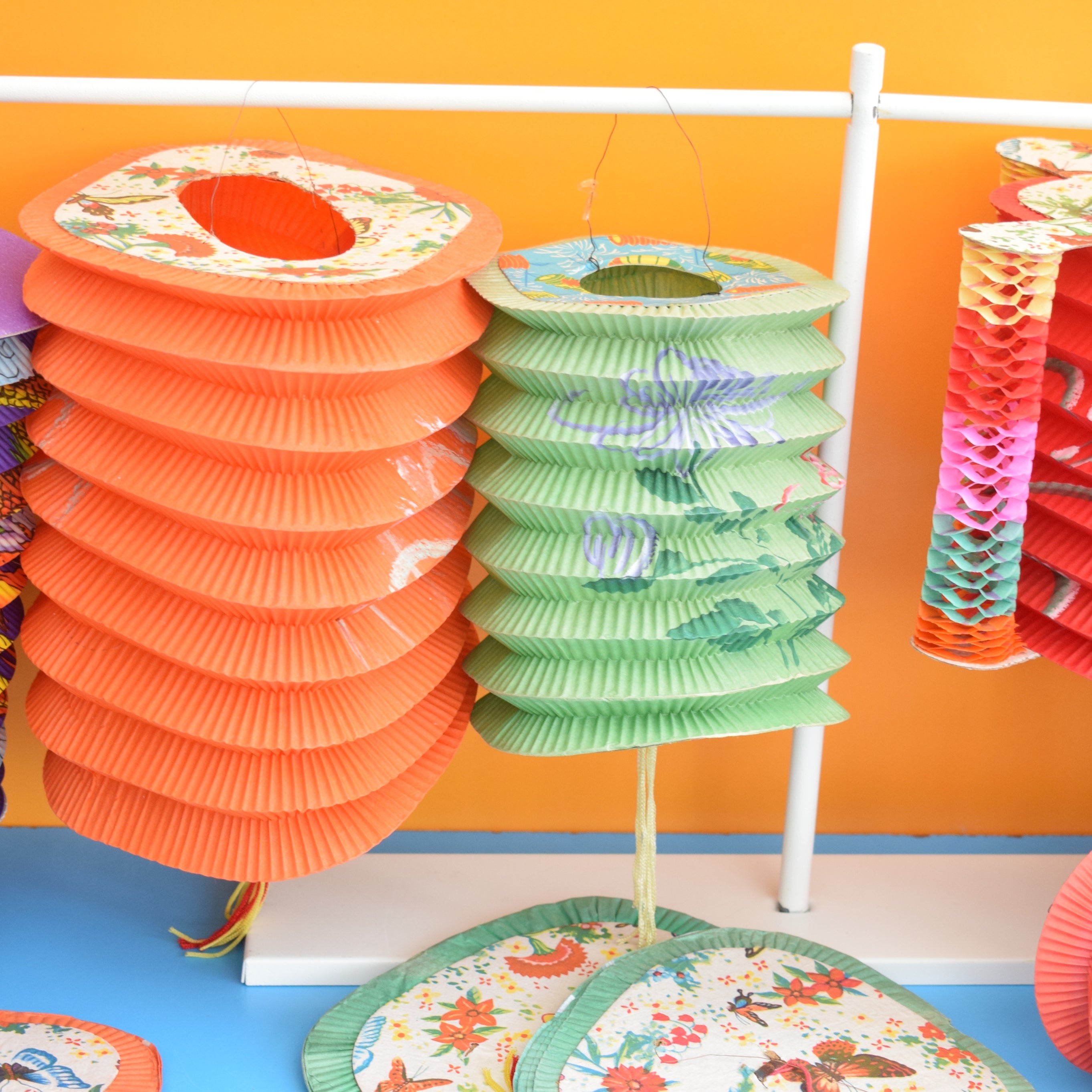 Vintage 1950s Paper Lantern Decorations – Pineapple Retro
