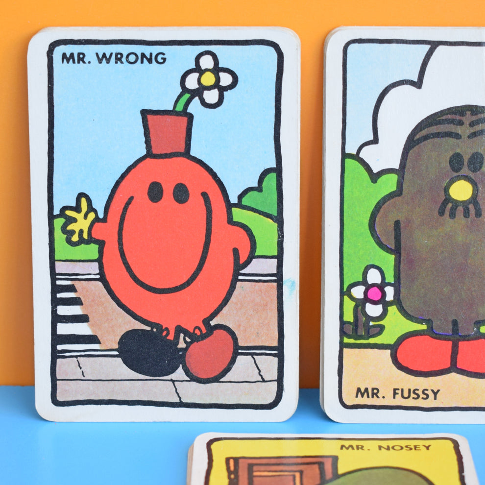 Vintage 1980s Mr Men Card Games- Various- Craft – Pineapple Retro