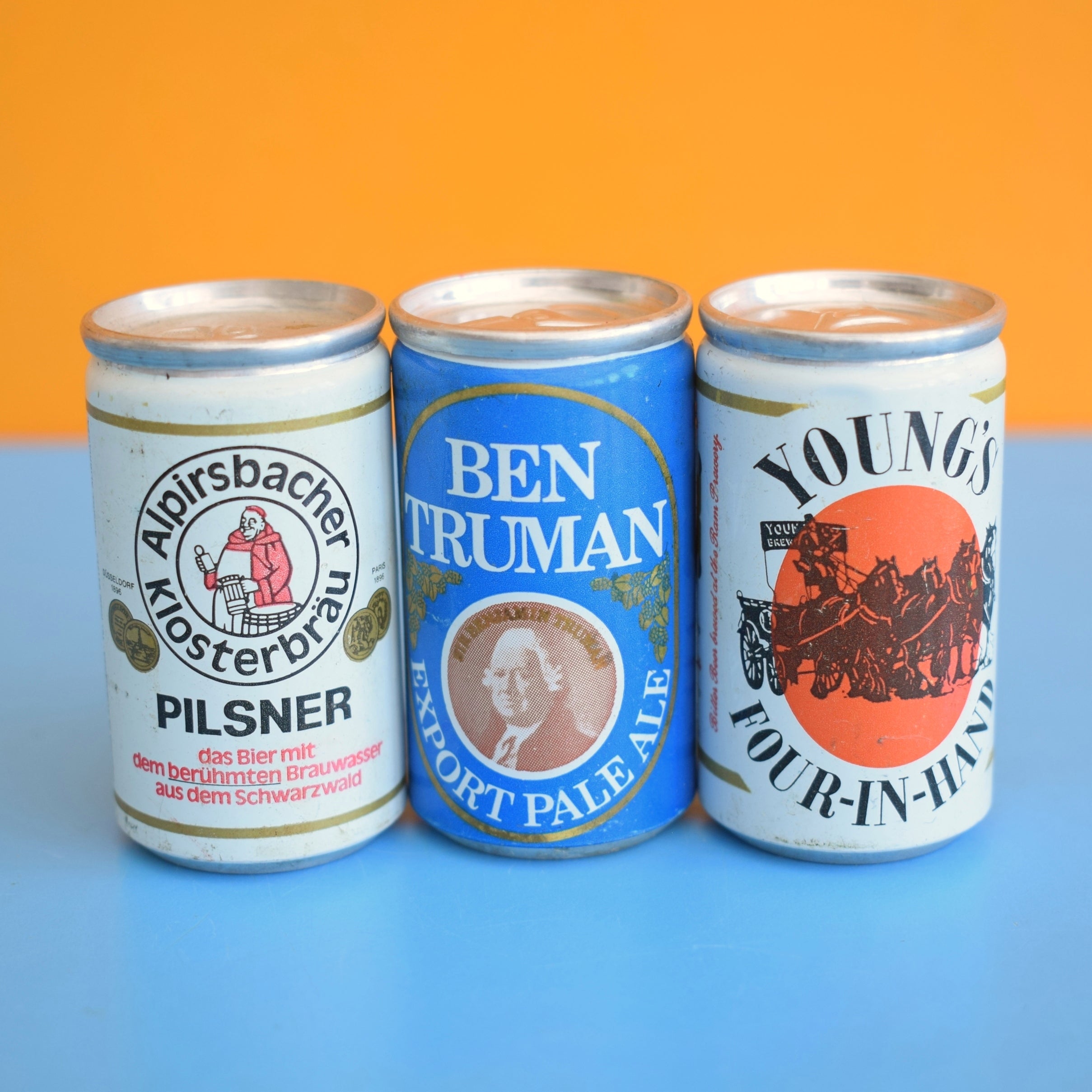 Vintage 1970s Miniature Drinks Cans- Display – Pineapple Retro